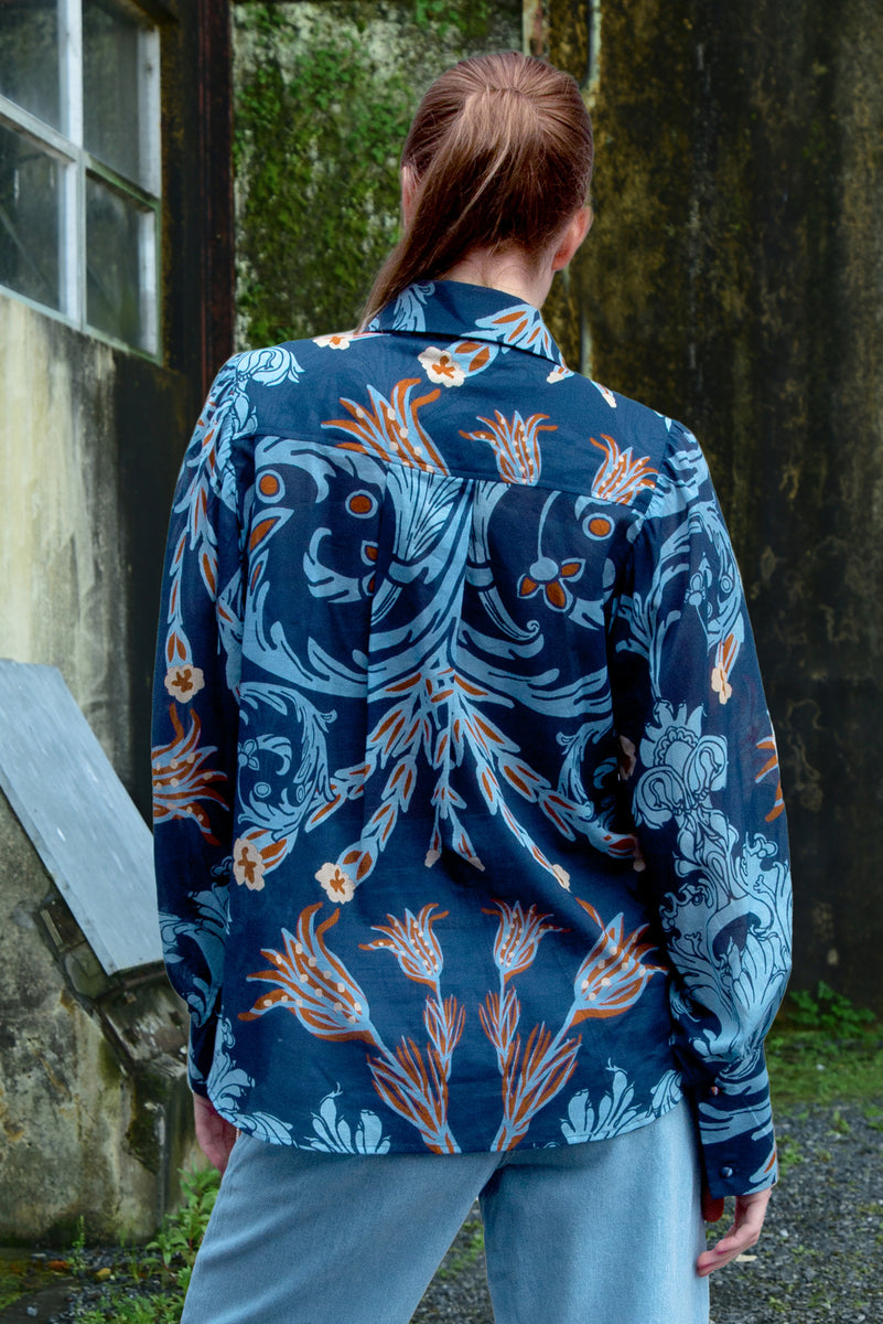 COOP - TRUFFLE RUFFLE Shirt (Navy) – G & T on Grant