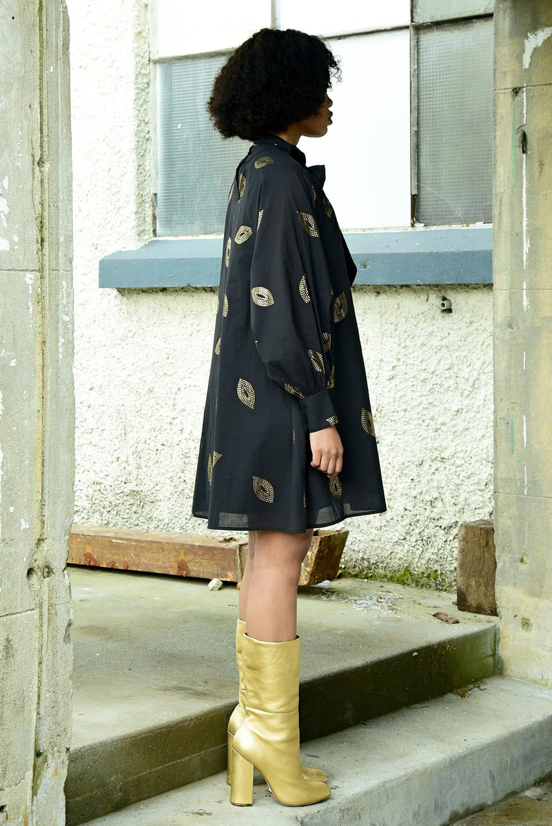 COOP by Trelise Cooper - Never Let Me Bow Tunic - Black/Gold – G & T on ...